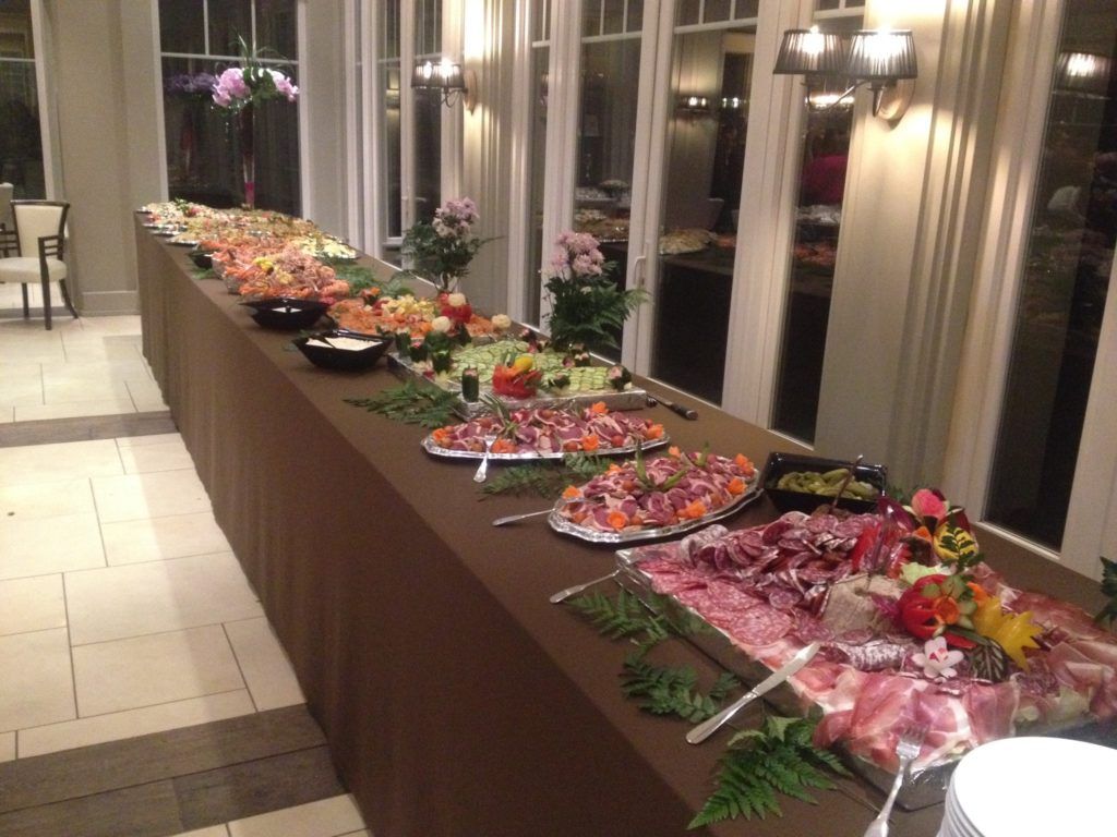 Buffet froid avec plat chaud - Traiteur cocktail dinatoire mariage Oise
